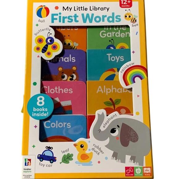Hinkler | Other | My Little Library First Words 8 Board Book Set Early ...